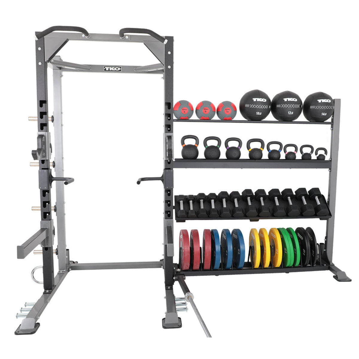 TKO Strength Half Rack with Storage 921HR-STRG — Home Gym Gurus
